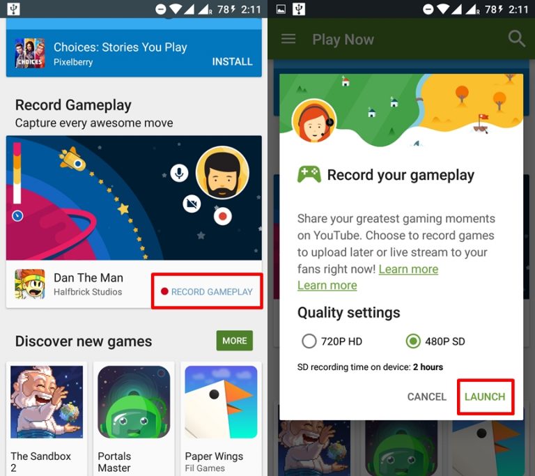 Google Play Games screen recording | UnlockUnit